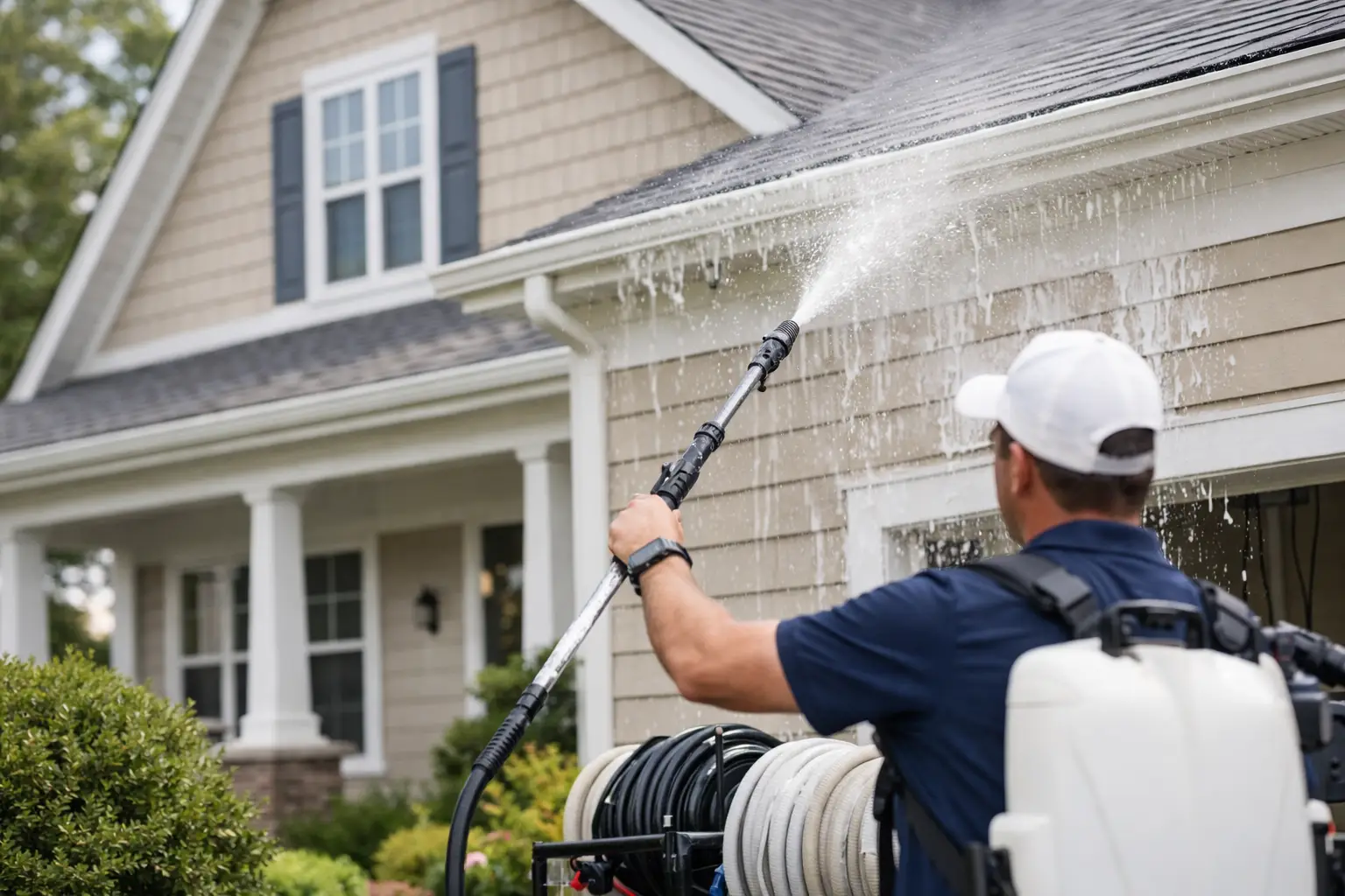 Soft Wash House Exterior: What to Expect - House Washing Heroes | House ...